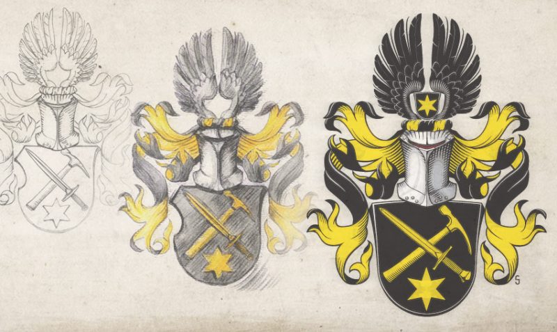 Gestaltung und Eintragung von Familienwappen und Ortswappen